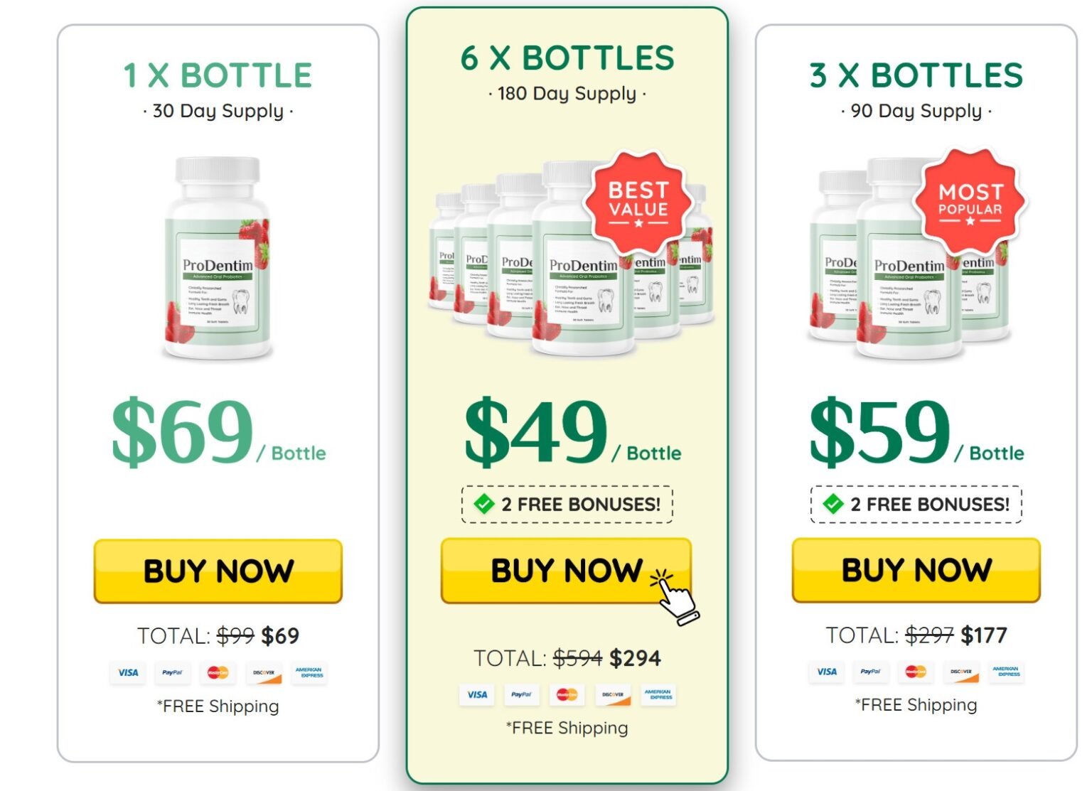 ProDentim Dental Supplements – Strong Teeth & Healthy Gums Naturally
